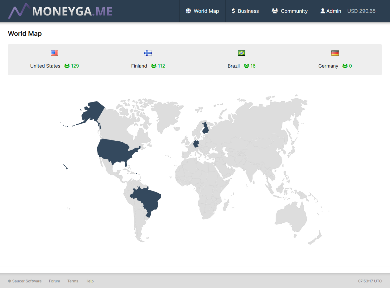 MoneyGame - Free browser-based business simulation game